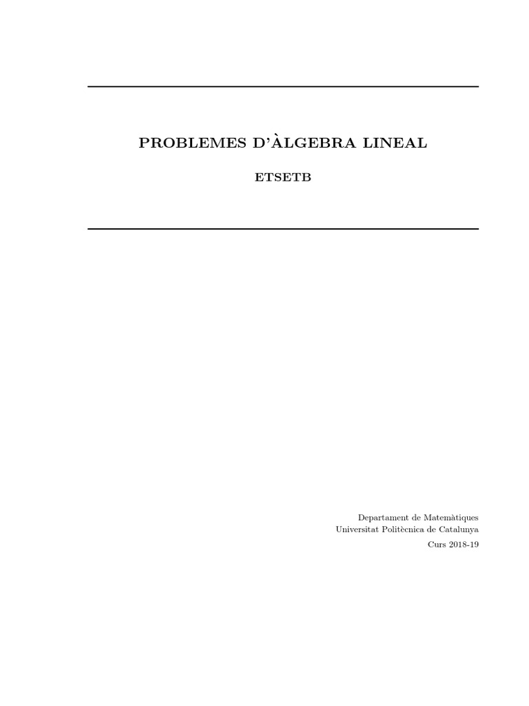 Ejercicios Algebra Pdf