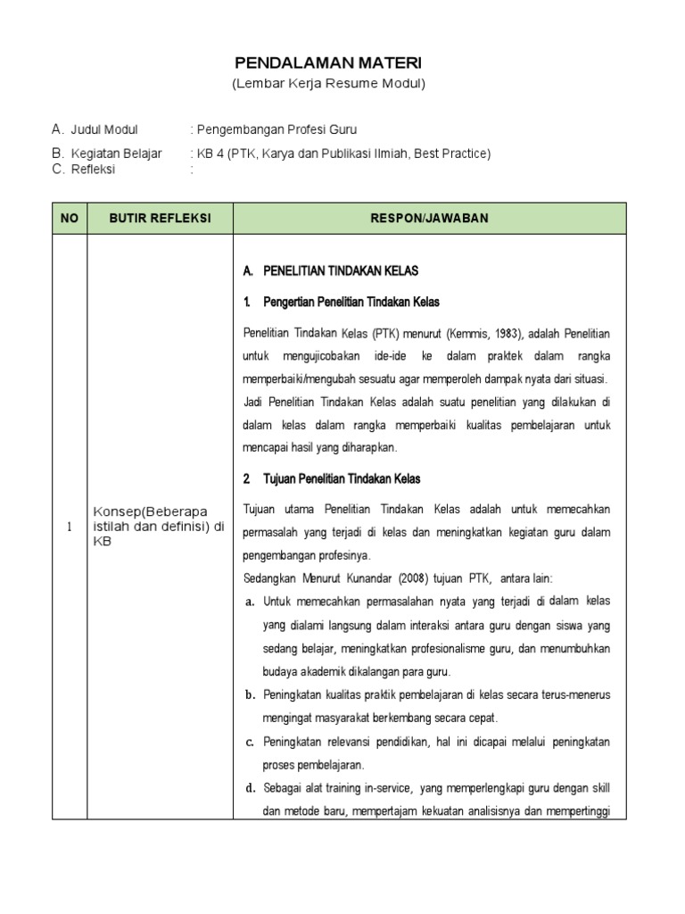 LK - Resume PPG - KB 4 | PDF