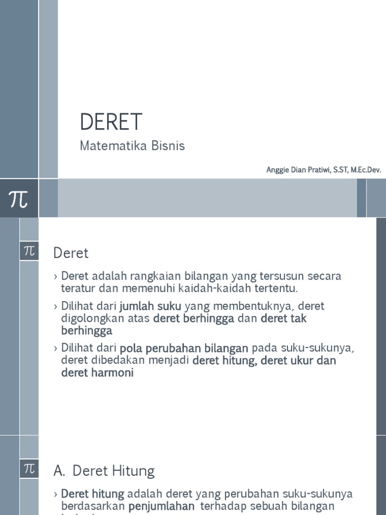 Pertemuan III Deret | PDF