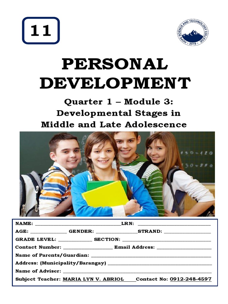 Perdev Module 3 | PDF | Developmental Psychology | Social Psychology