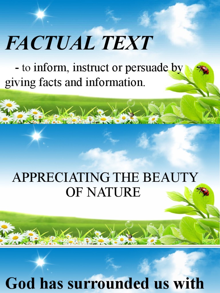 Appreciating Nature's Beauty and Wildlife | PDF