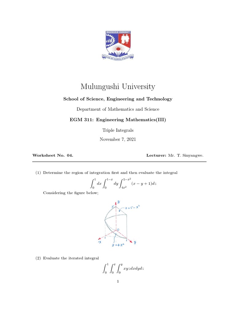 EGM312 Tutorial04 | Download Free PDF | Integral | Geometric Objects