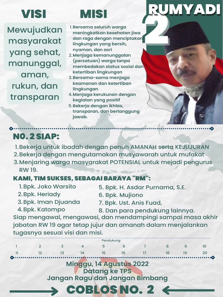 Poster Pemilihan RW | PDF | Perjalanan