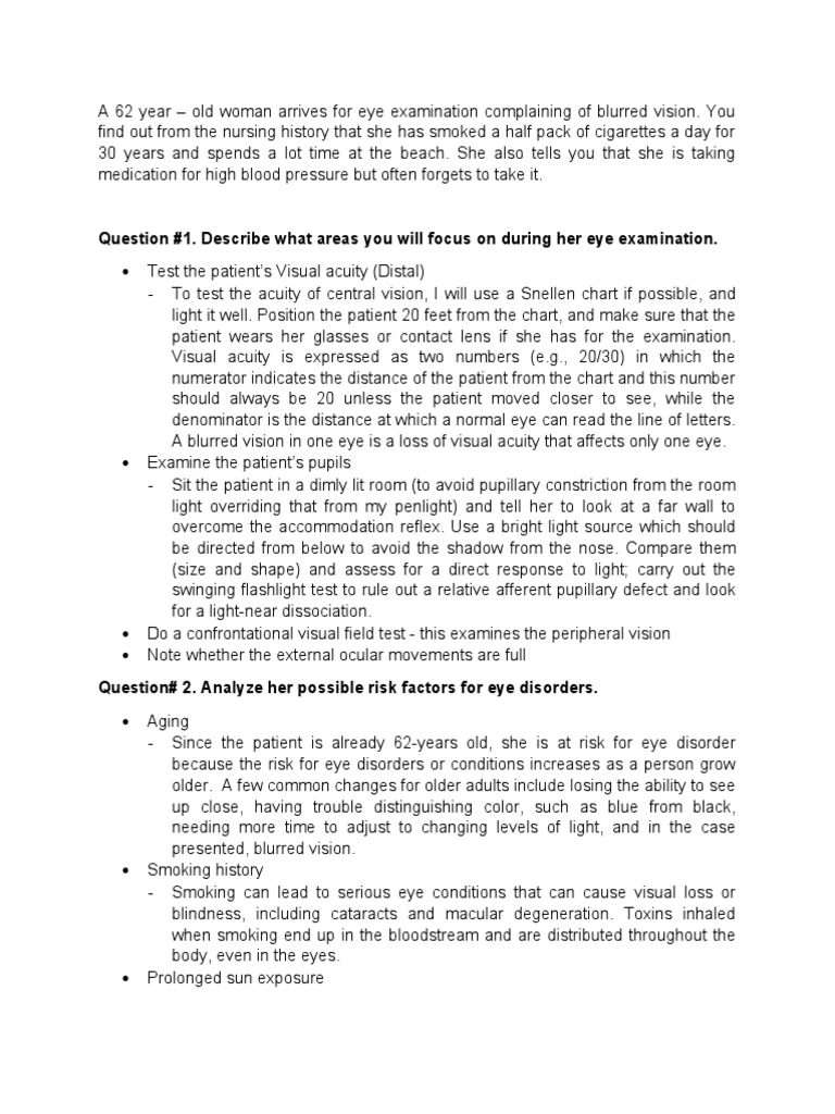 Assignment | PDF | Human Eye | Ultraviolet