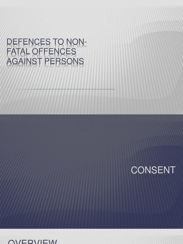 Consent | PDF | Assault | Justice
