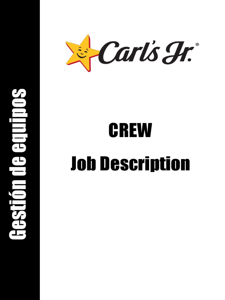 Descripción del Puesto: Crew de Restaurante | PDF | Seguridad ...