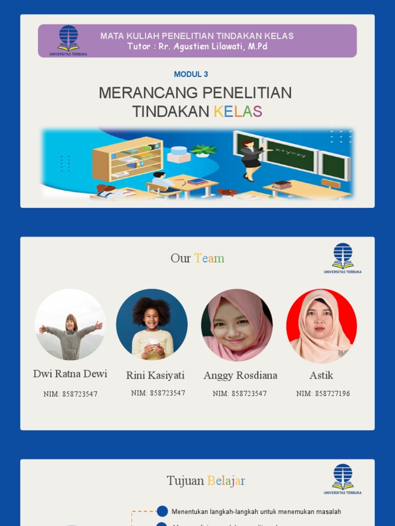 Modul 3 PPT Merancang PTK | PDF