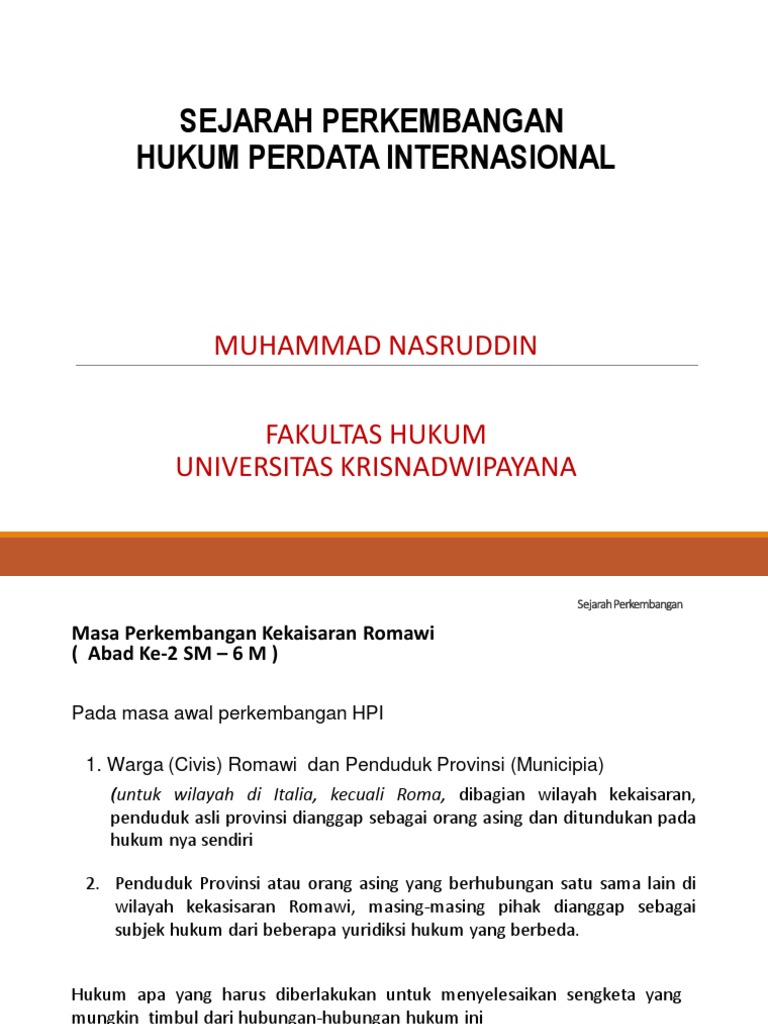 Sejarah Perkembangan HPI | PDF