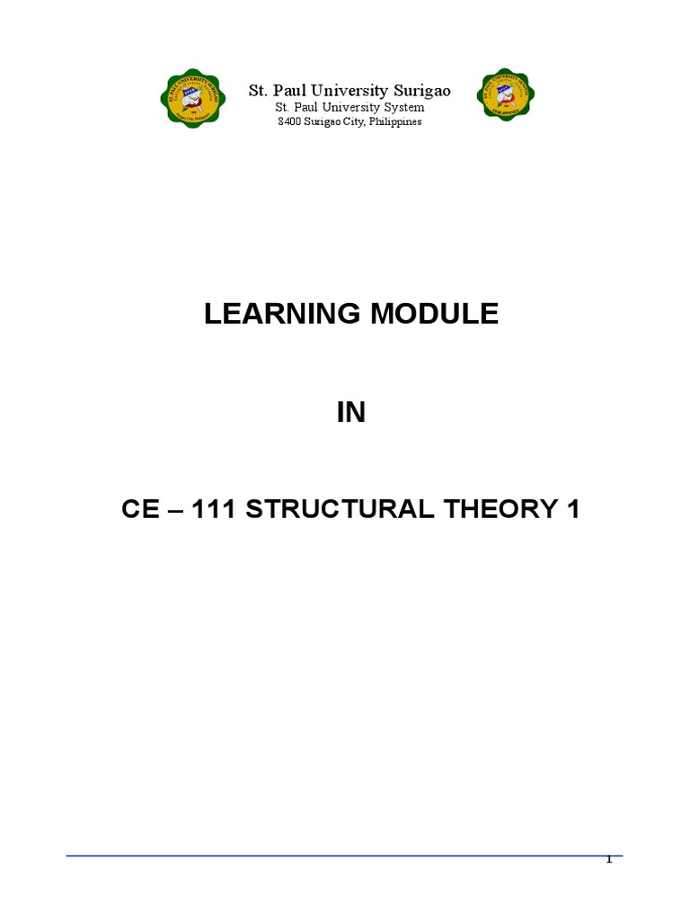 Module 1 STRUCTURAL THEORY | PDF | Art | Technology & Engineering