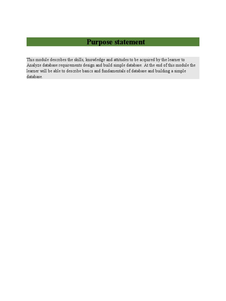 Basics and Fundamentals of Database For Level 4 | PDF | Databases ... Basics and Fundamentals of Database For Level 4 | PDF | Databases ...