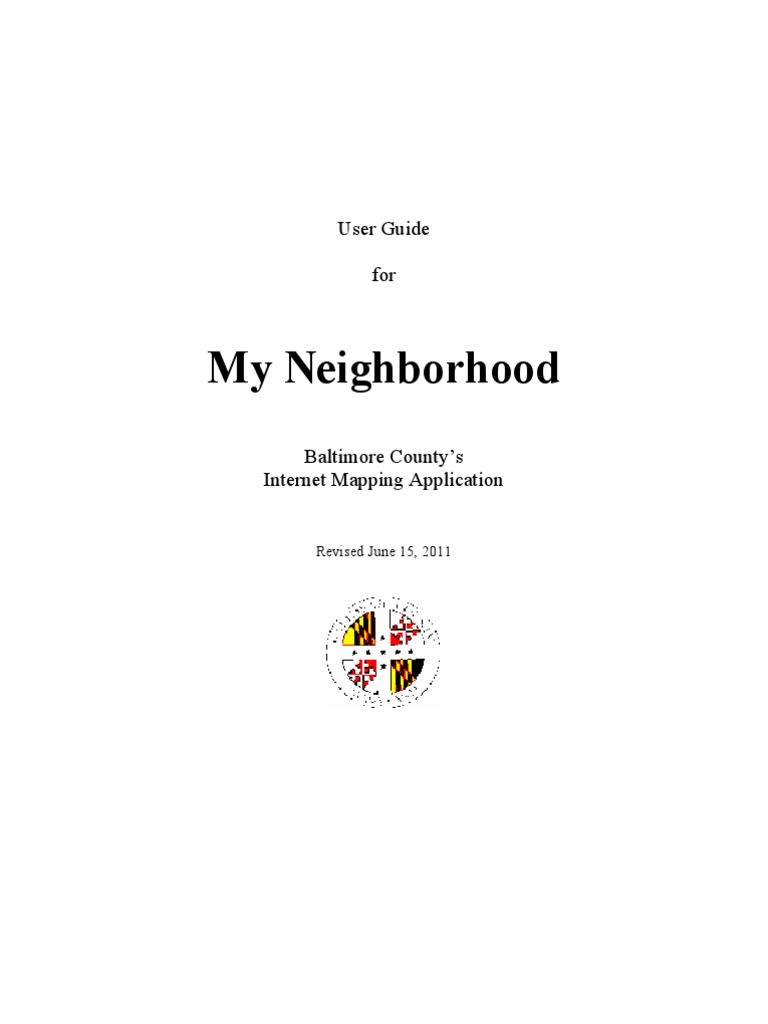 My Neighborhood User Guide | PDF | Hyperlink | Button (Computing)