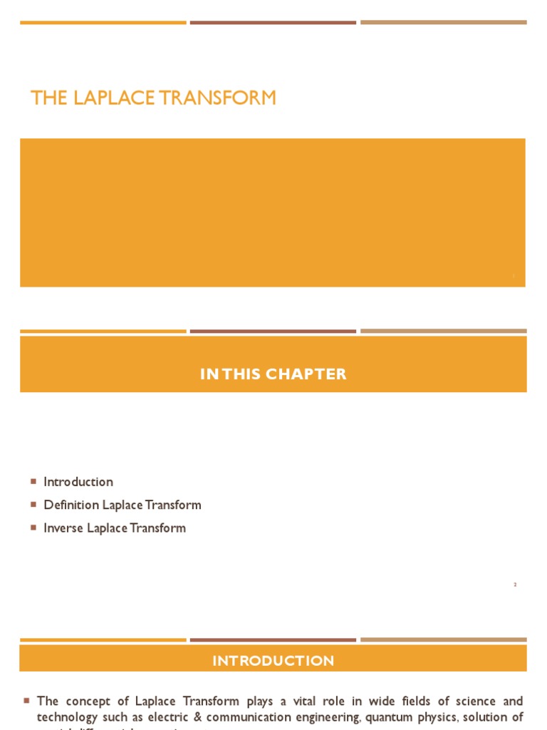 Pertemuan 11 The Laplace Transform Dan Tugas | PDF | Laplace Transform ...