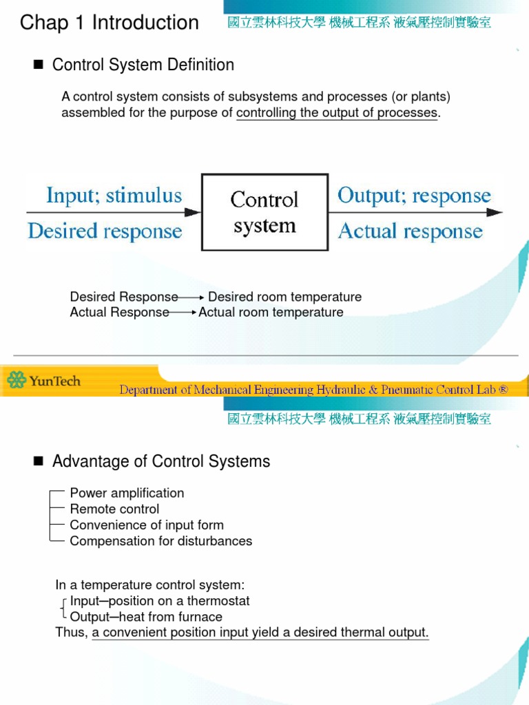 CHAP1 | PDF | Control Theory | Control System