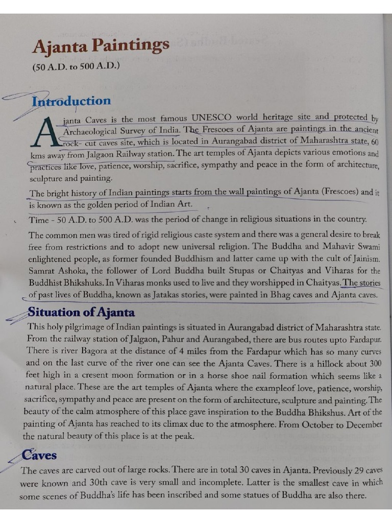 New CH - Ajanta Paintings. | PDF