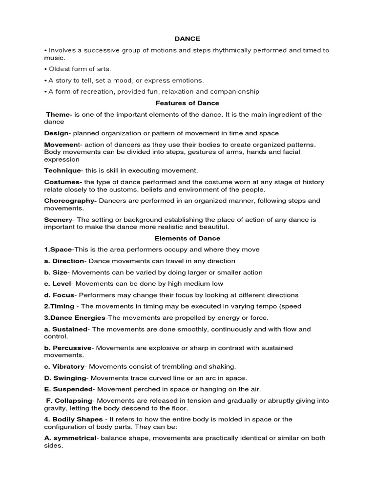P.E 3 Midterm Reviewer 22 23 | PDF | Dances | Human Musculoskeletal System