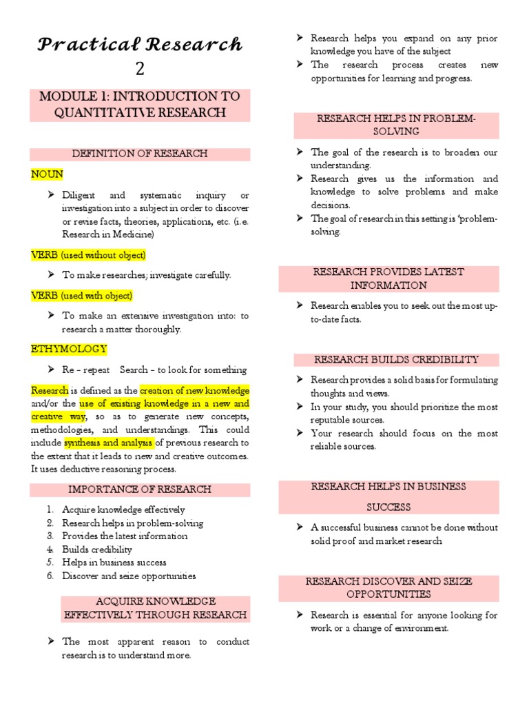 Pr 2 Reviewer Pdf Dependent And Independent Variables Quantitative Research 9427