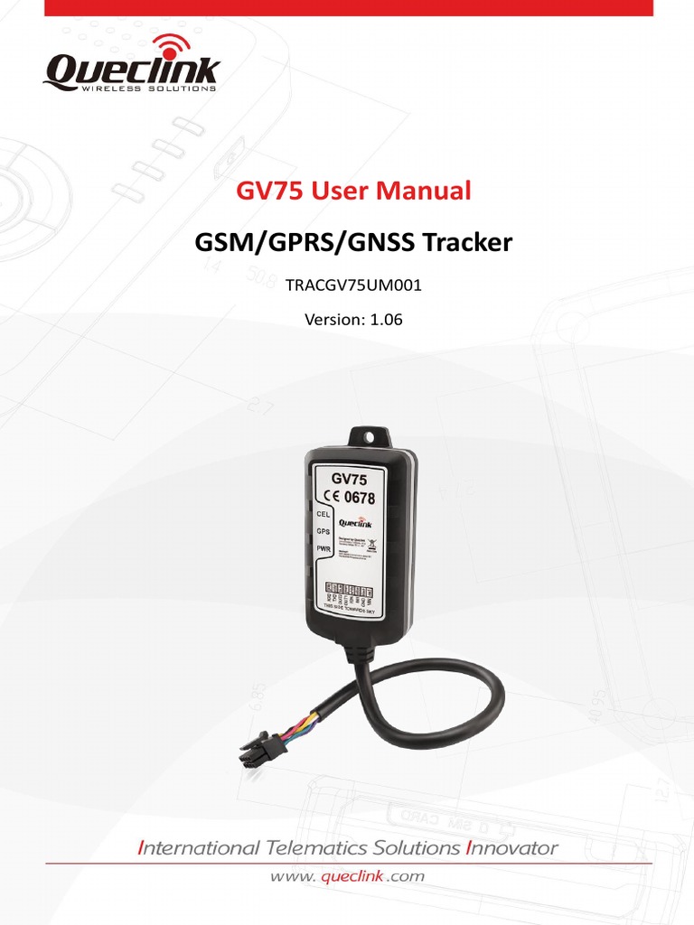 GV75 User Manual R1.06 | Download Free PDF | Computer Science | Telecommunications