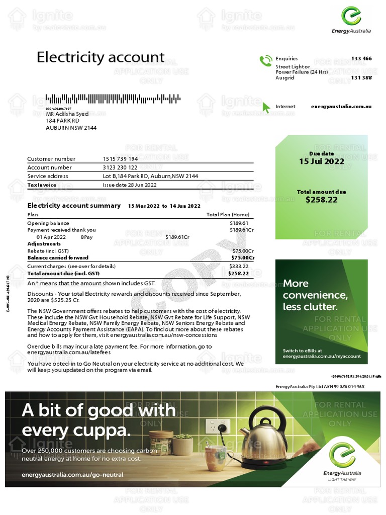 Utility Bill | PDF | Value Added Tax | Invoice