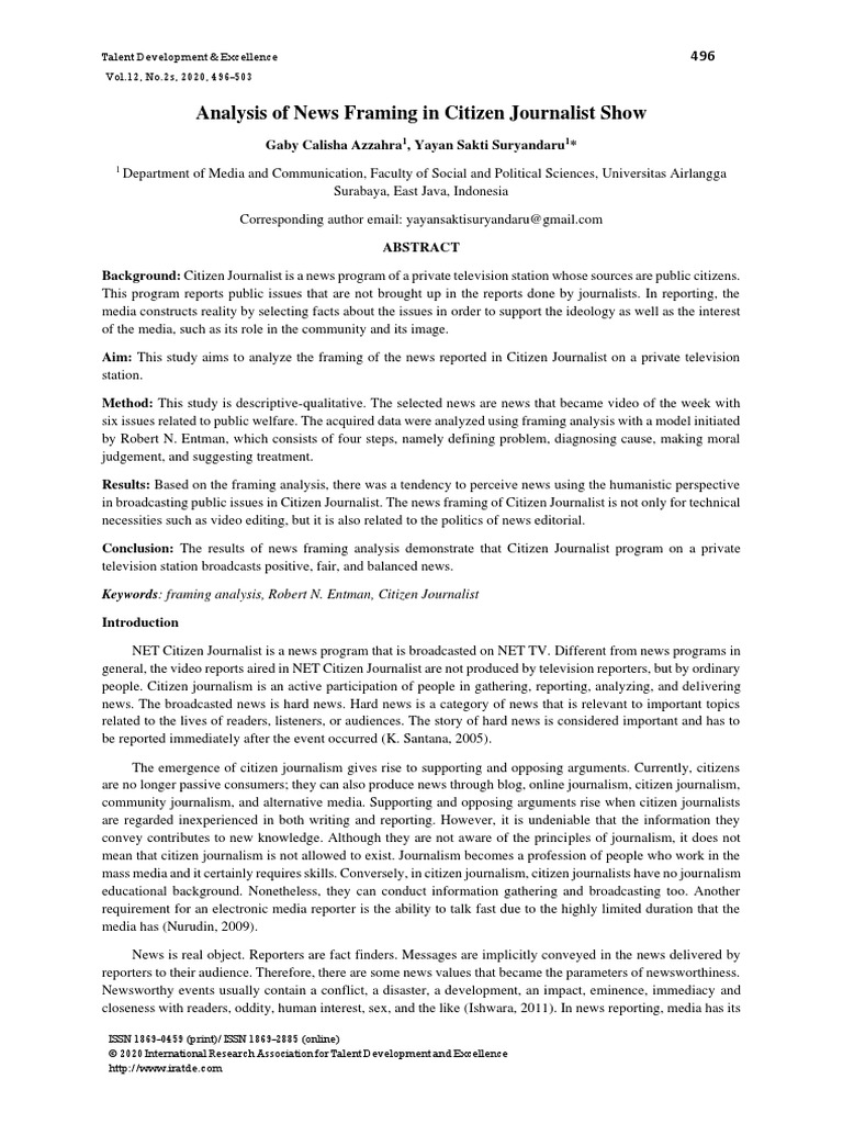 212-Article Text-383-1-10-20200421 | PDF | News | Journalism