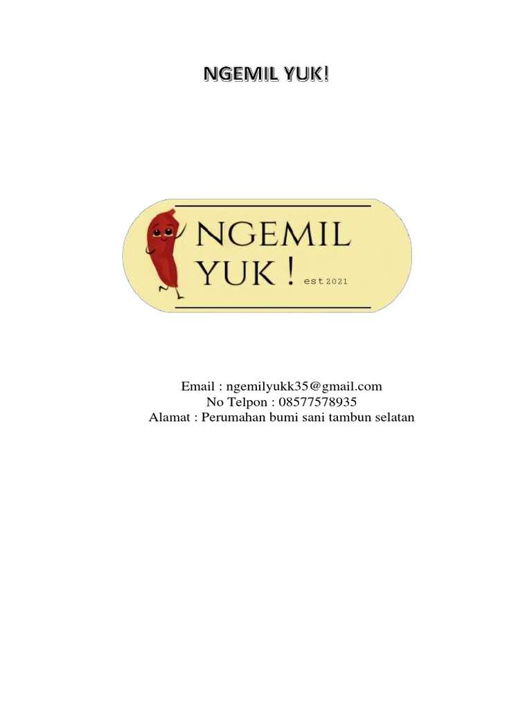 Ngemil Yuk - Revisi | PDF