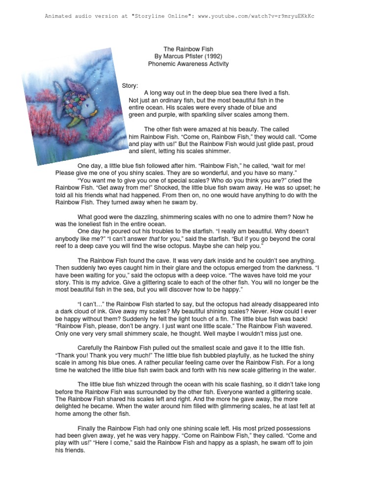 The Rainbow Fish | PDF
