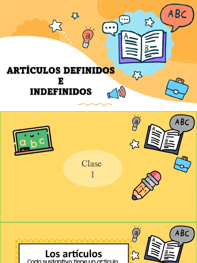 Artículos Definidos e Indefinidos en Español | PDF | Hogar, jardinería ...