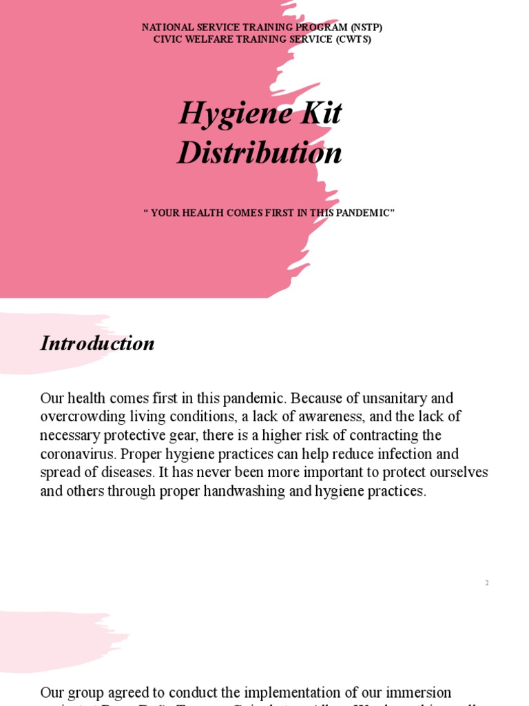 Hygiene Kit FINAL PRESENTATION | PDF