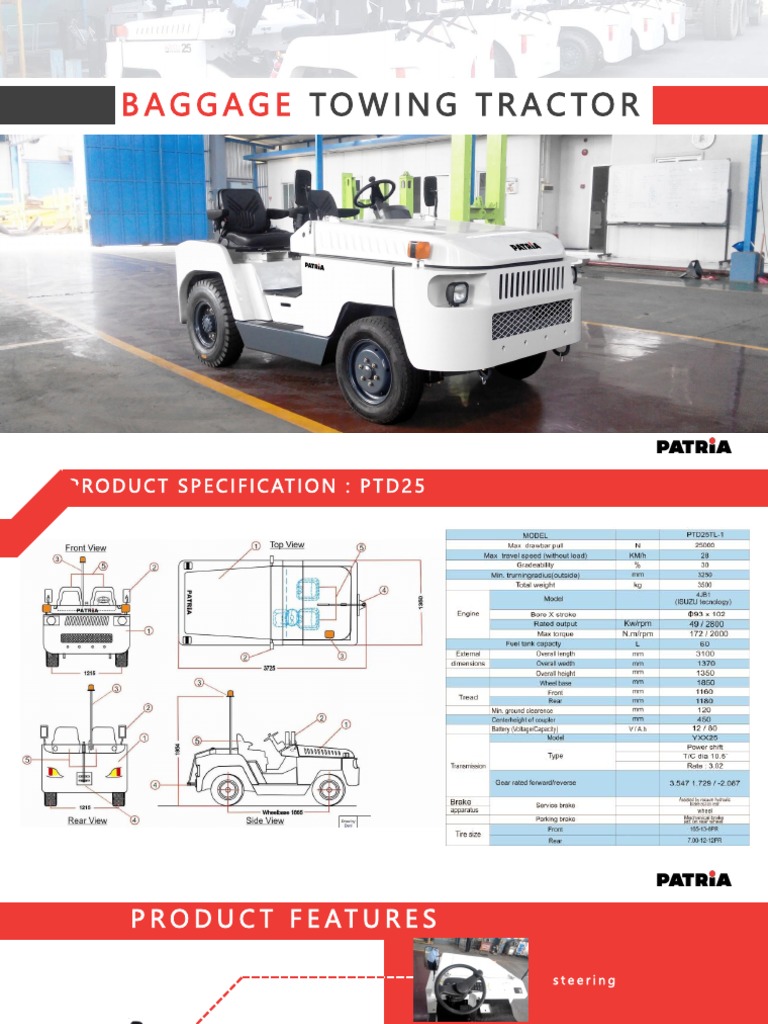 Baggage Towing Tractor Specifications | PDF