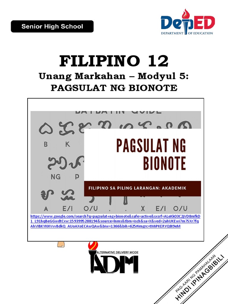 ADM-Module 5-Pagsulat NG Bionote | PDF