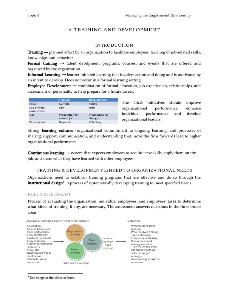 Training and Development | PDF | Learning | Employment