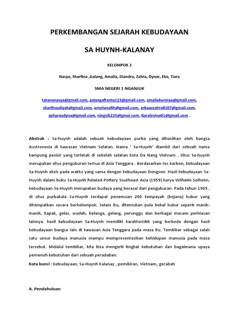 Sa-Huynh Kalanay | PDF