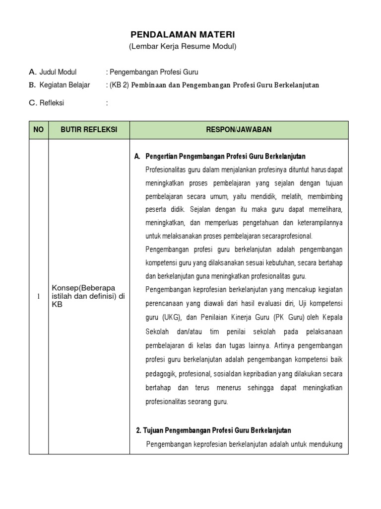 LK - Resume PPG - KB 3 | PDF