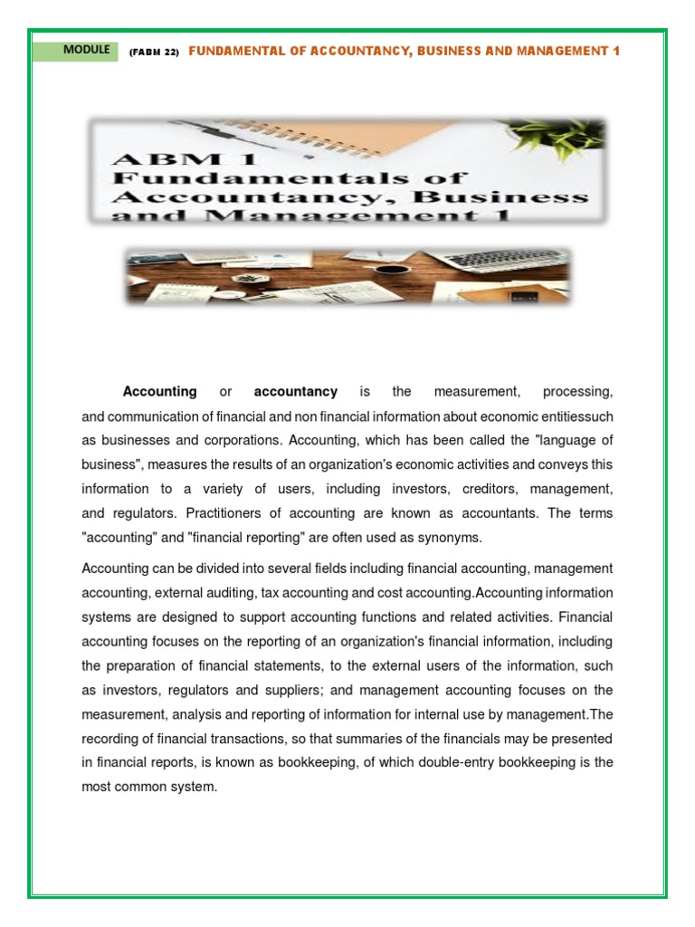 Fundamental of Accountancy, Business & Management | PDF | Partnership ...