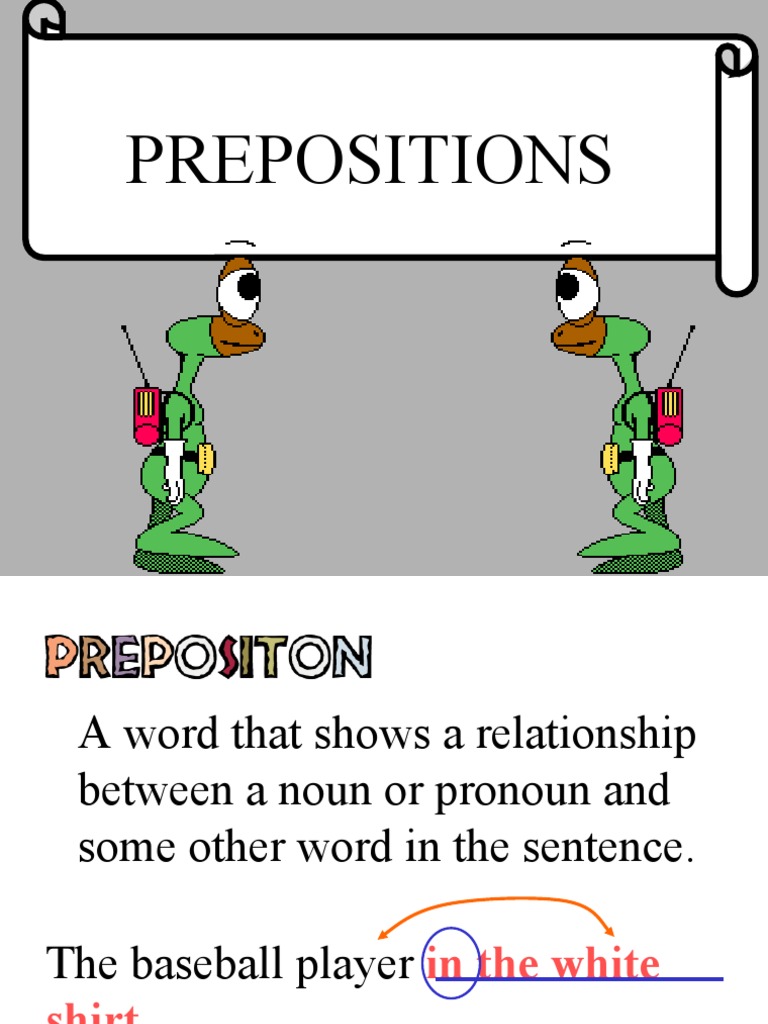 Prepositional Phrases PowerPoint | PDF