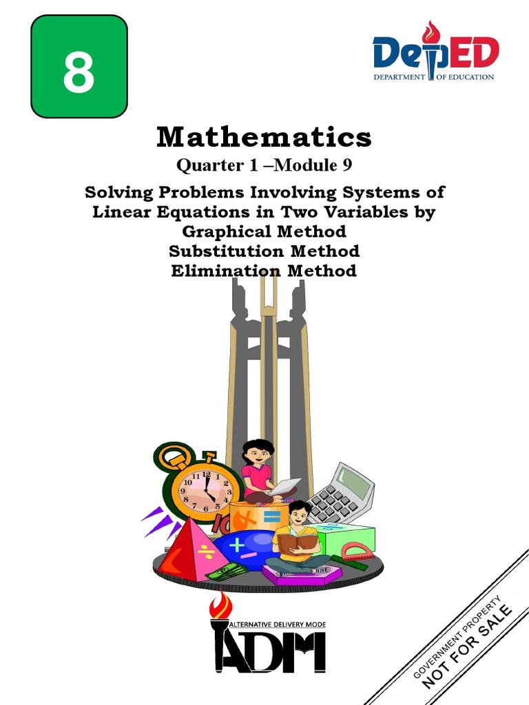 Math8 - q1 - Mod9 - Solving Problems Involving Systems of Linear Equations in Two Variables ...