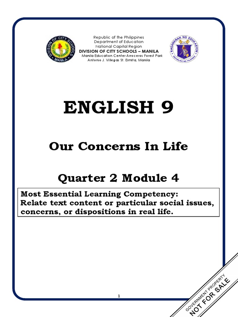 ENGLISH-9 Q2 Mod4 | PDF | Adverb | Linguistics