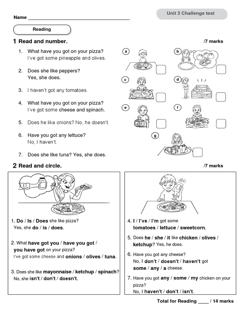 Unit 3 Challenge Test: Pizza Vocabulary | PDF | Pizza | Regional ...