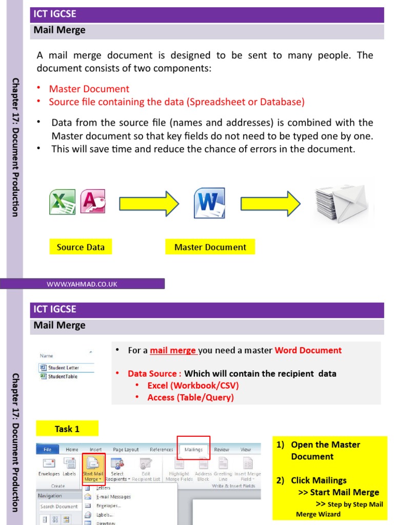 Mail Merge | PDF | World Wide Web | Internet & Web