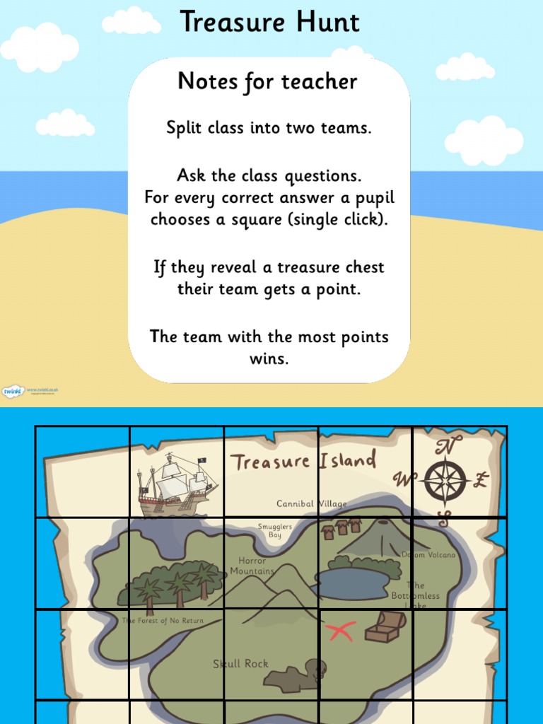 T C 638 Treasure Hunt Quiz Powerpoint Template Ver 1 | PDF