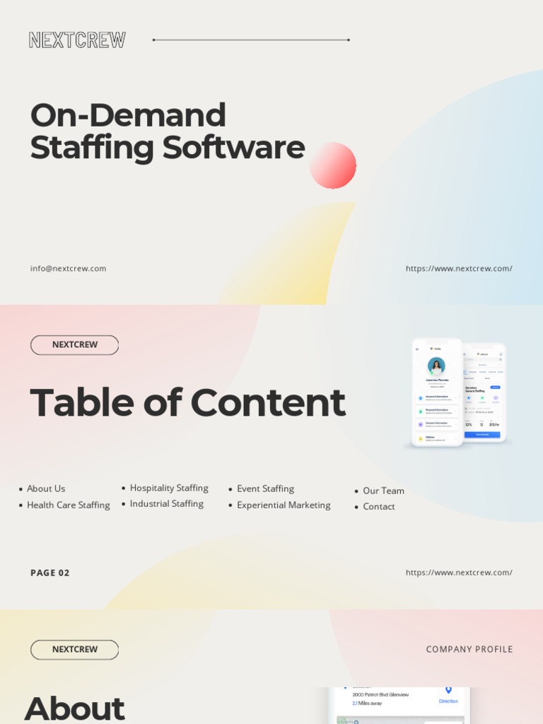 On-Demand Staffing Software | PDF | Human Resources | Health Care