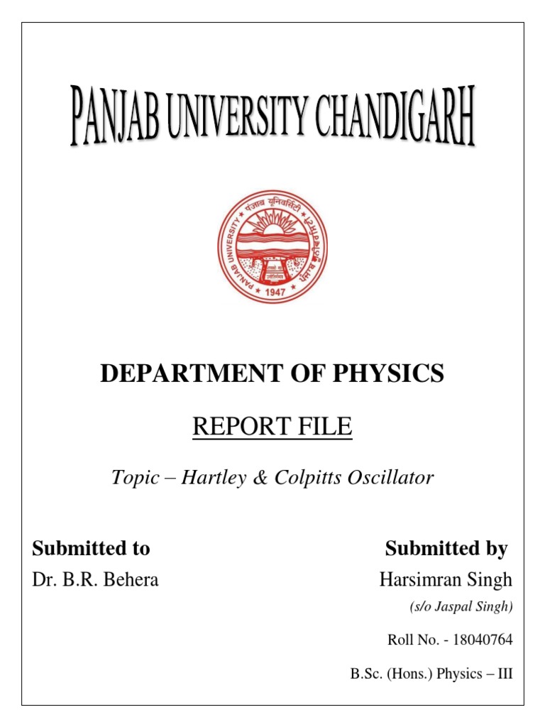 Hartley vs Colpitts Oscillator Analysis | PDF | Electronic Oscillator ...