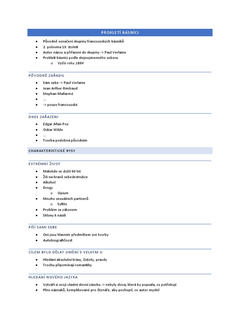 Prokletí Básníci | PDF