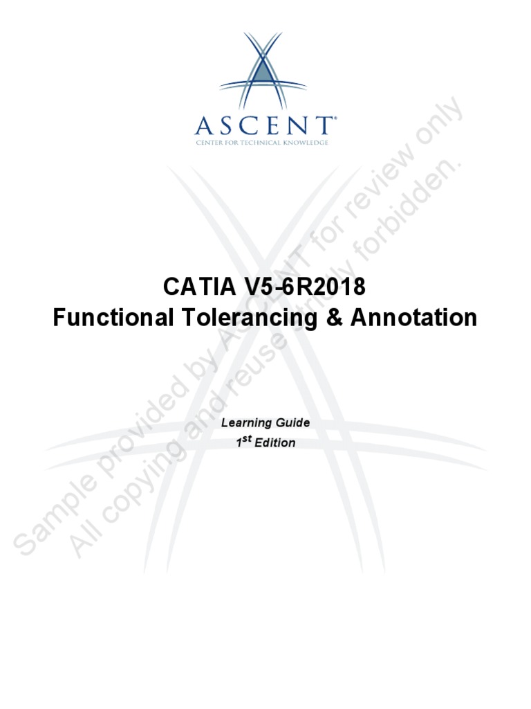 Catia Functional Tolerancing and Annotation | PDF