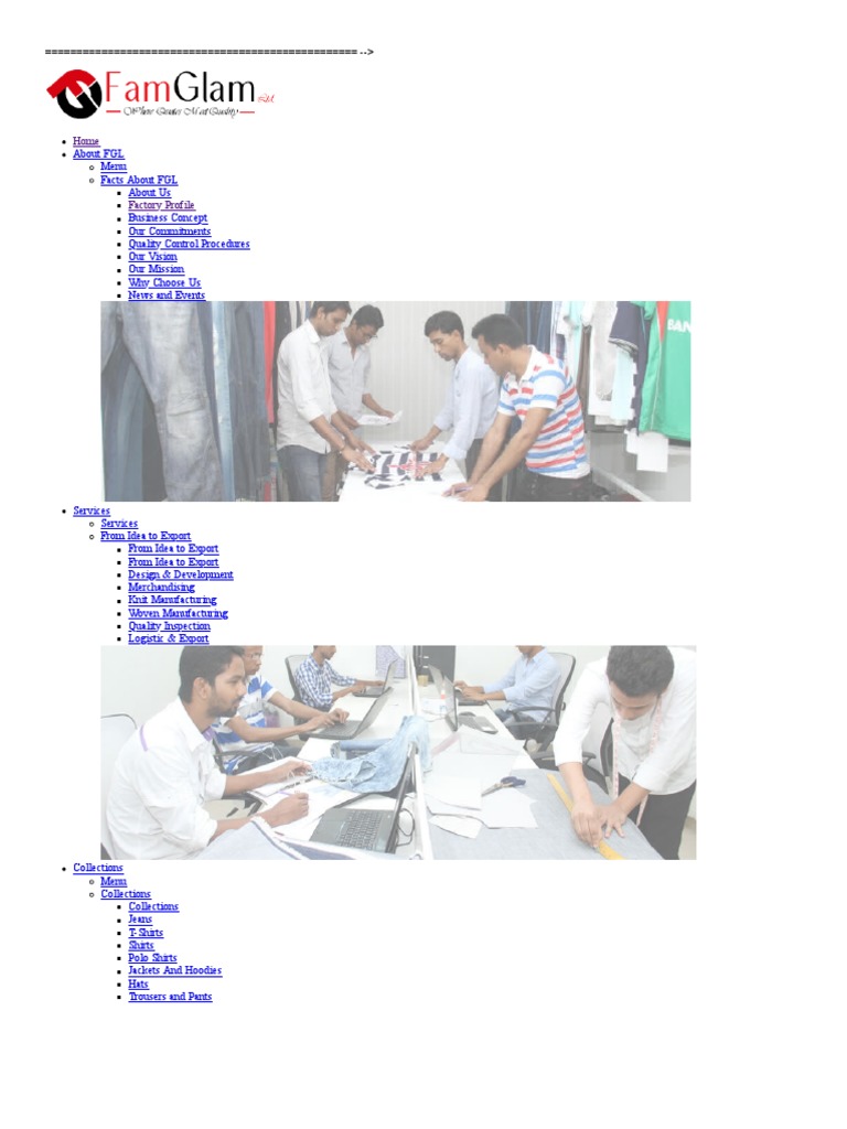 Leading Garment Factory in Bangladesh (+factory Profile PDF | PDF ...