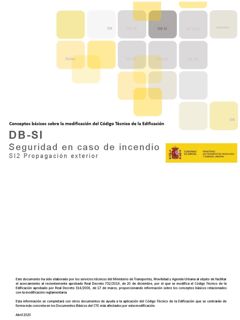 CTE. DB SI. Modificacion | PDF | Protección contra incendios