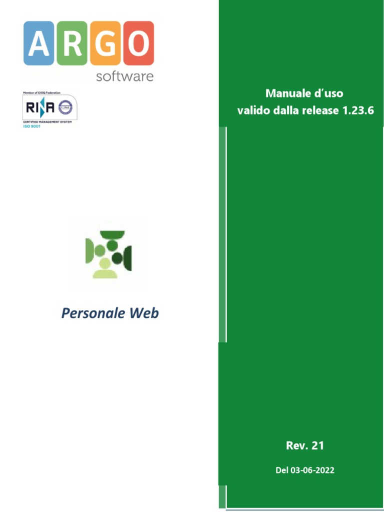 Manuale Argo Software | PDF