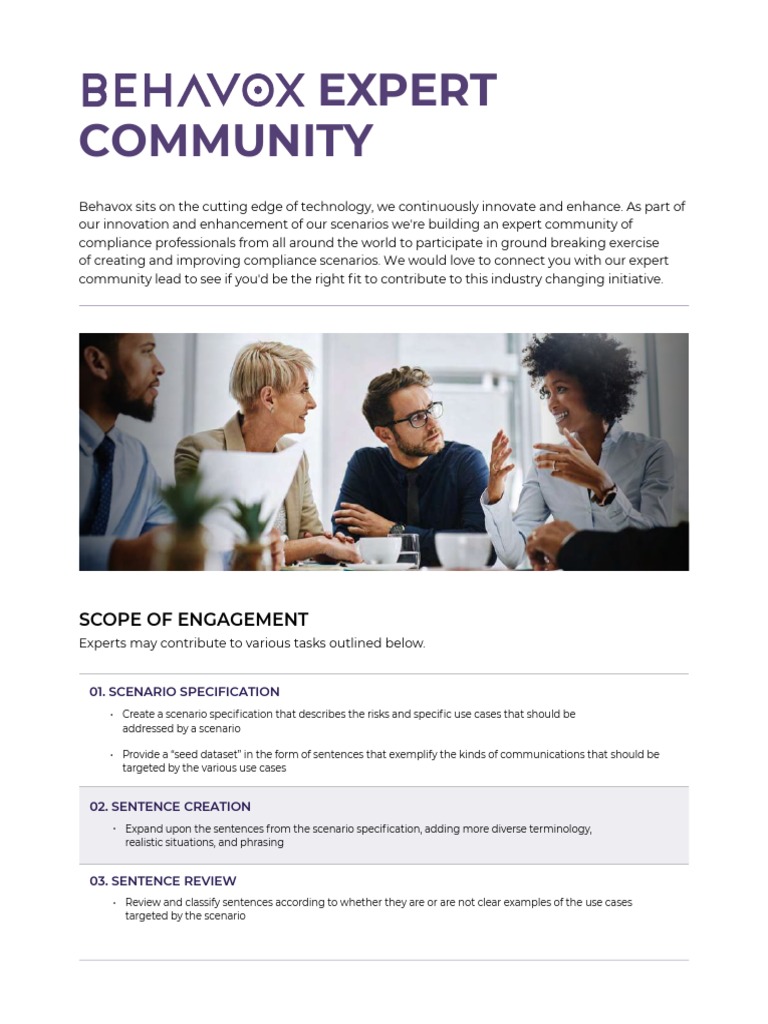 Behavox Expert Community - IB - Eng | PDF