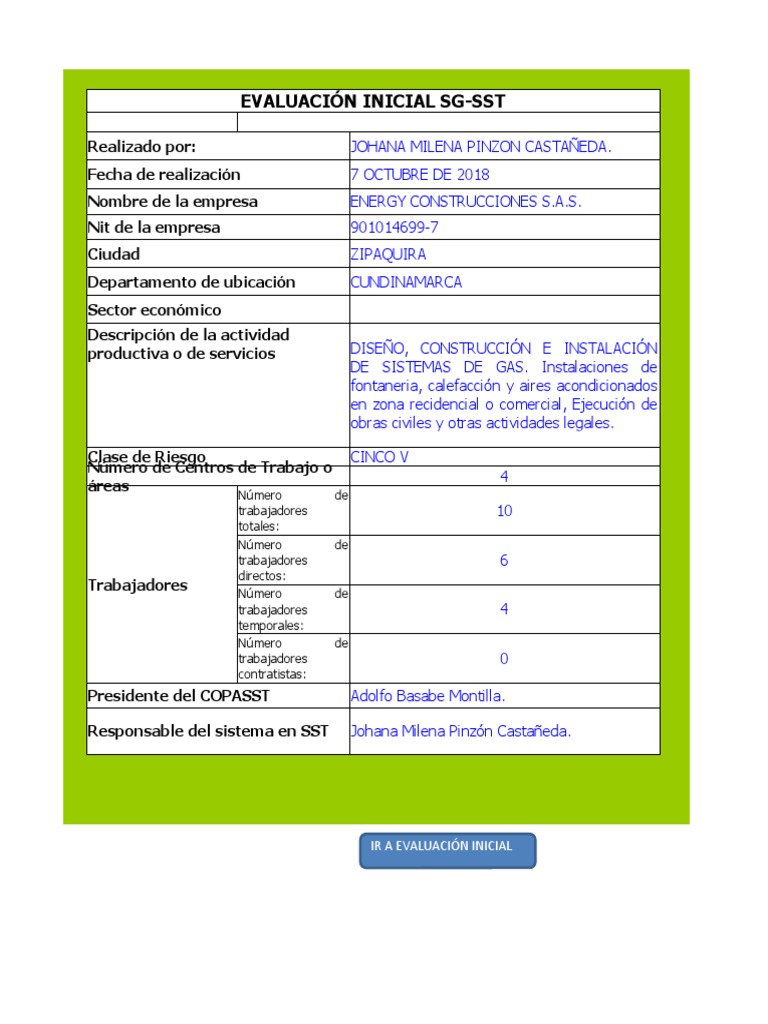 FT-SST-053 Formato de Autoevaluación Del SG-SST | PDF | Auditoría