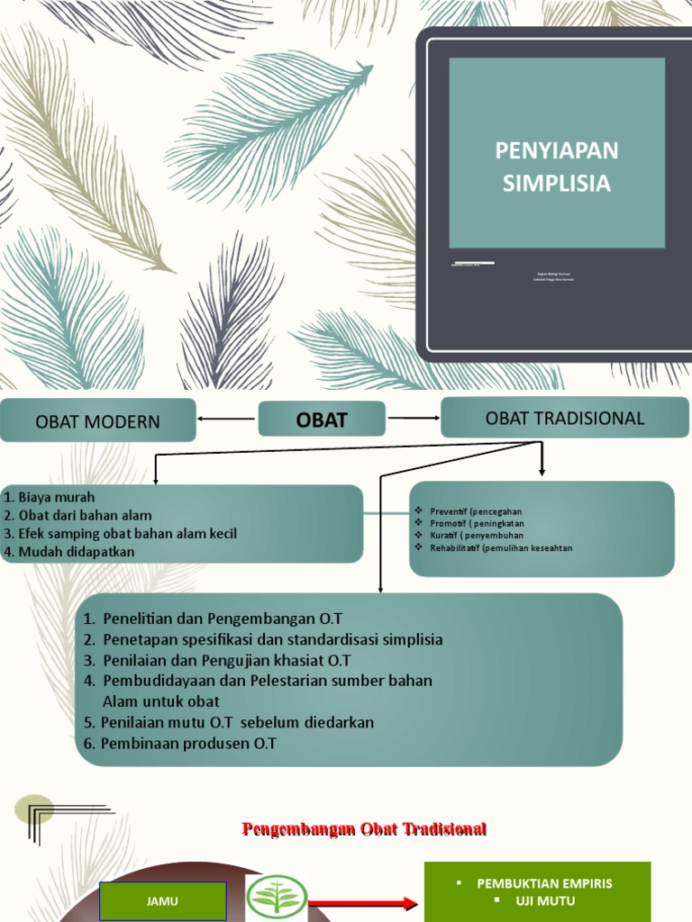 Proses Penyiapan Simplisia Obat | PDF