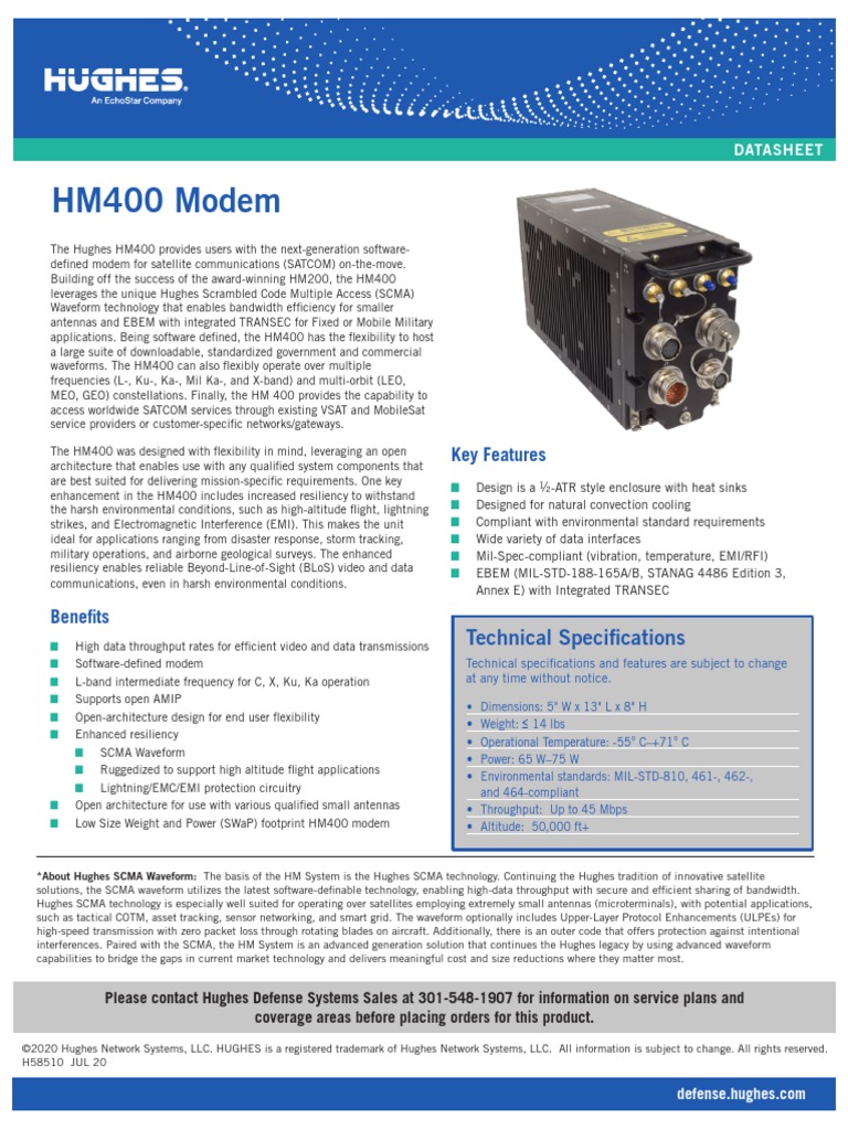 HM400 Modem | PDF | Electromagnetic Interference | Modem